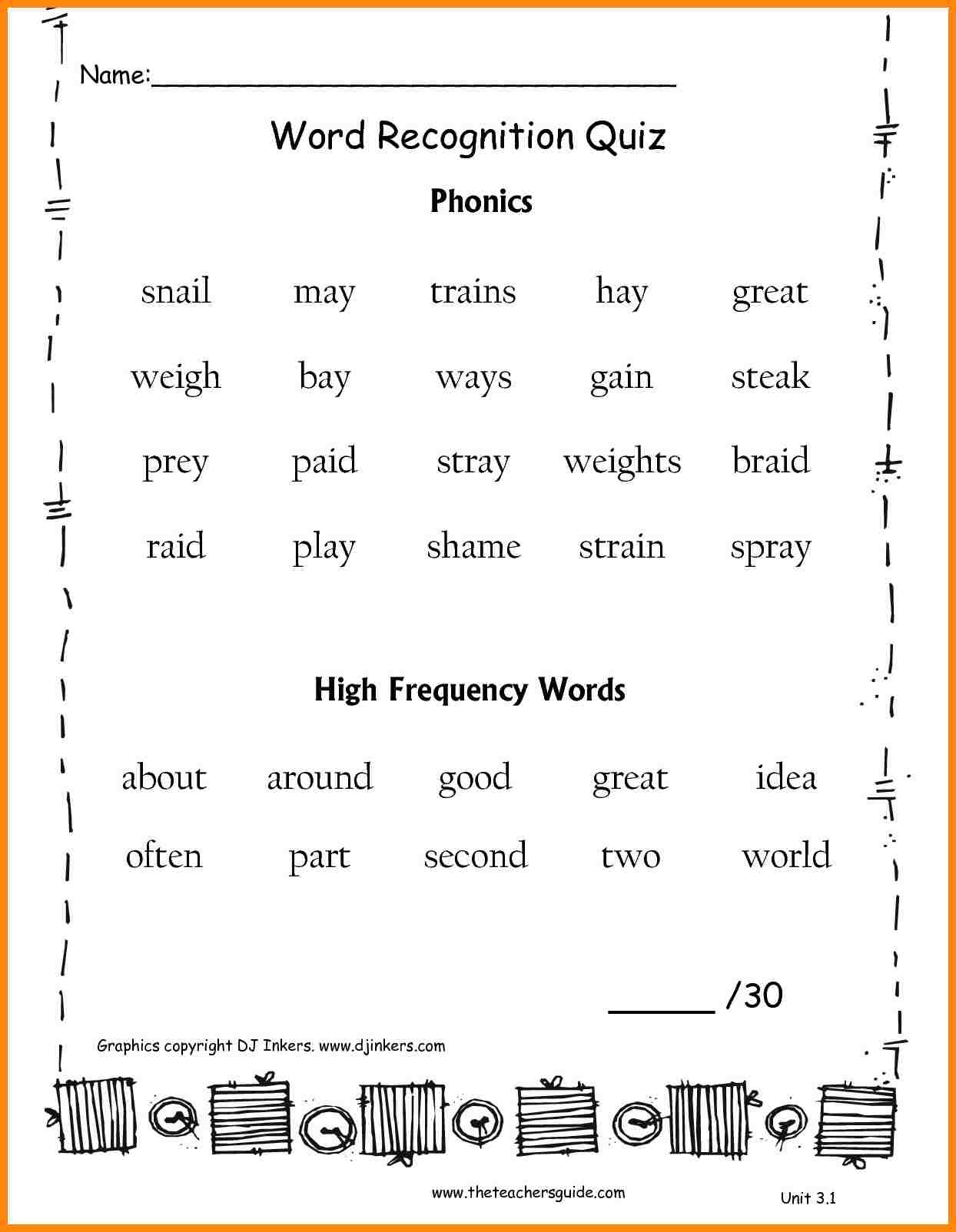 Free Printable Phonics Worksheets For Second Grade Free Printable