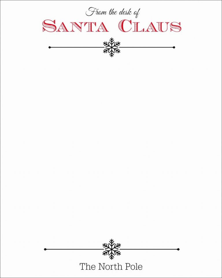 From The Desk Of Santa Claus Letterhead 301 Moved Permanently North