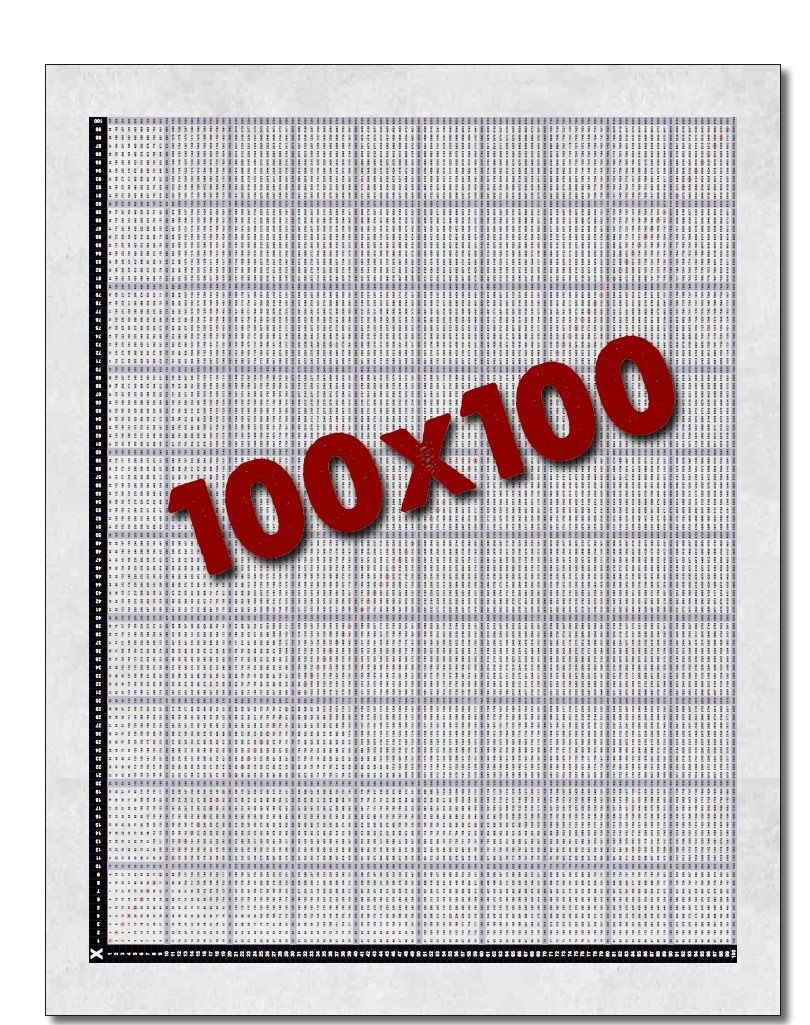 Free Printable Multiplication Chart 100X100 Free Printable