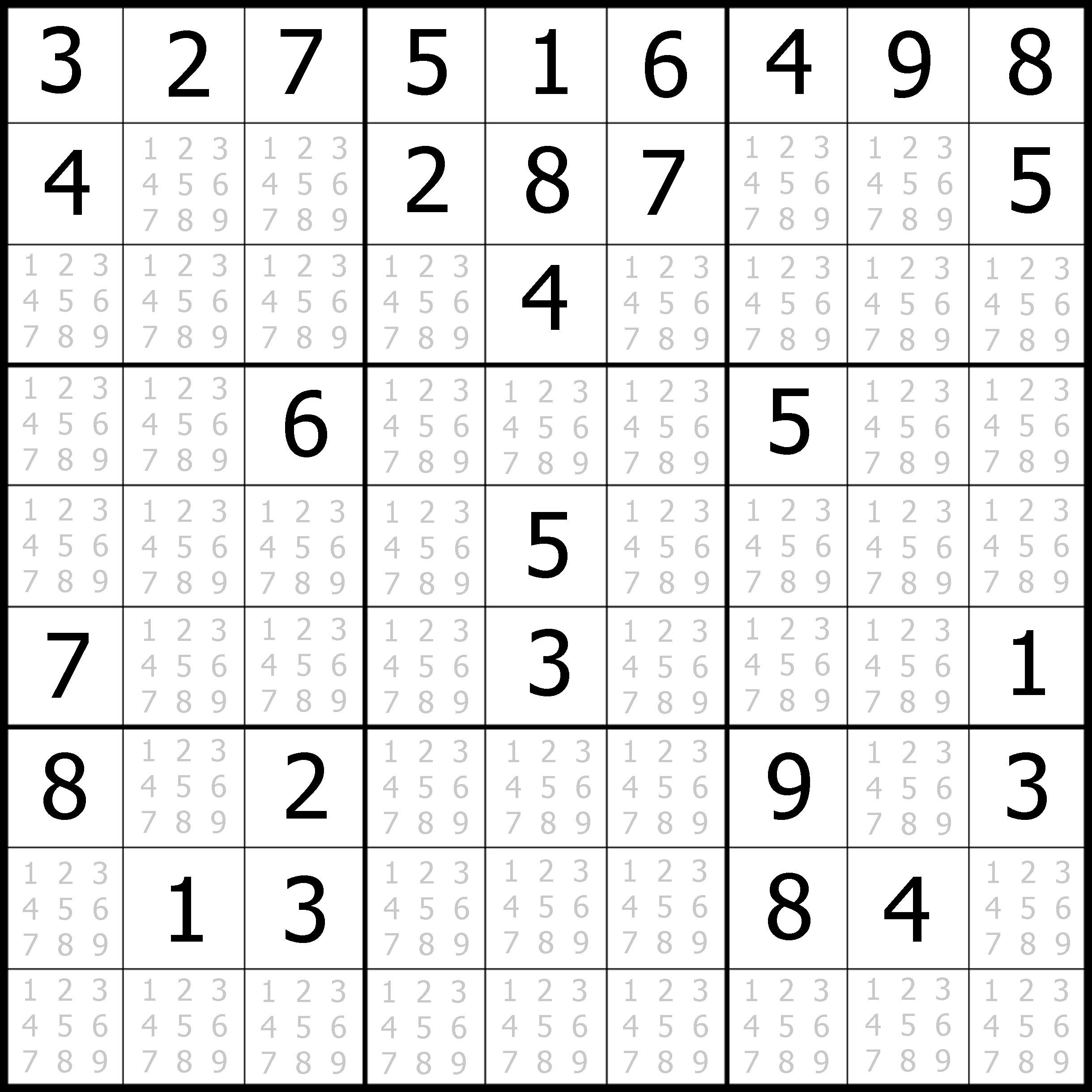 Free Printable Sudoku With Answers Free Printable