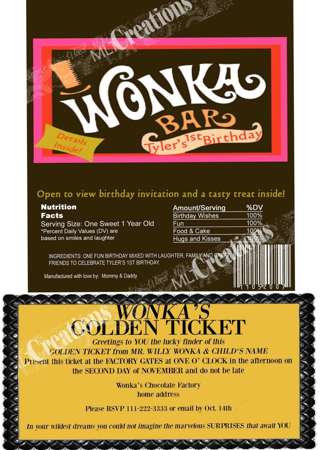 Free Wonka Bar Wrapper Template Printable Templates