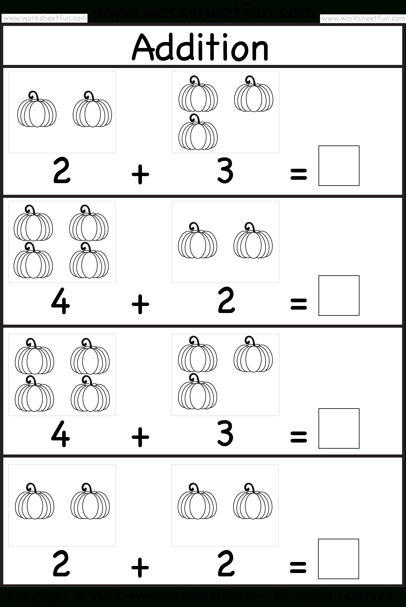 Free Printable Preschool Addition Worksheets Free Printable