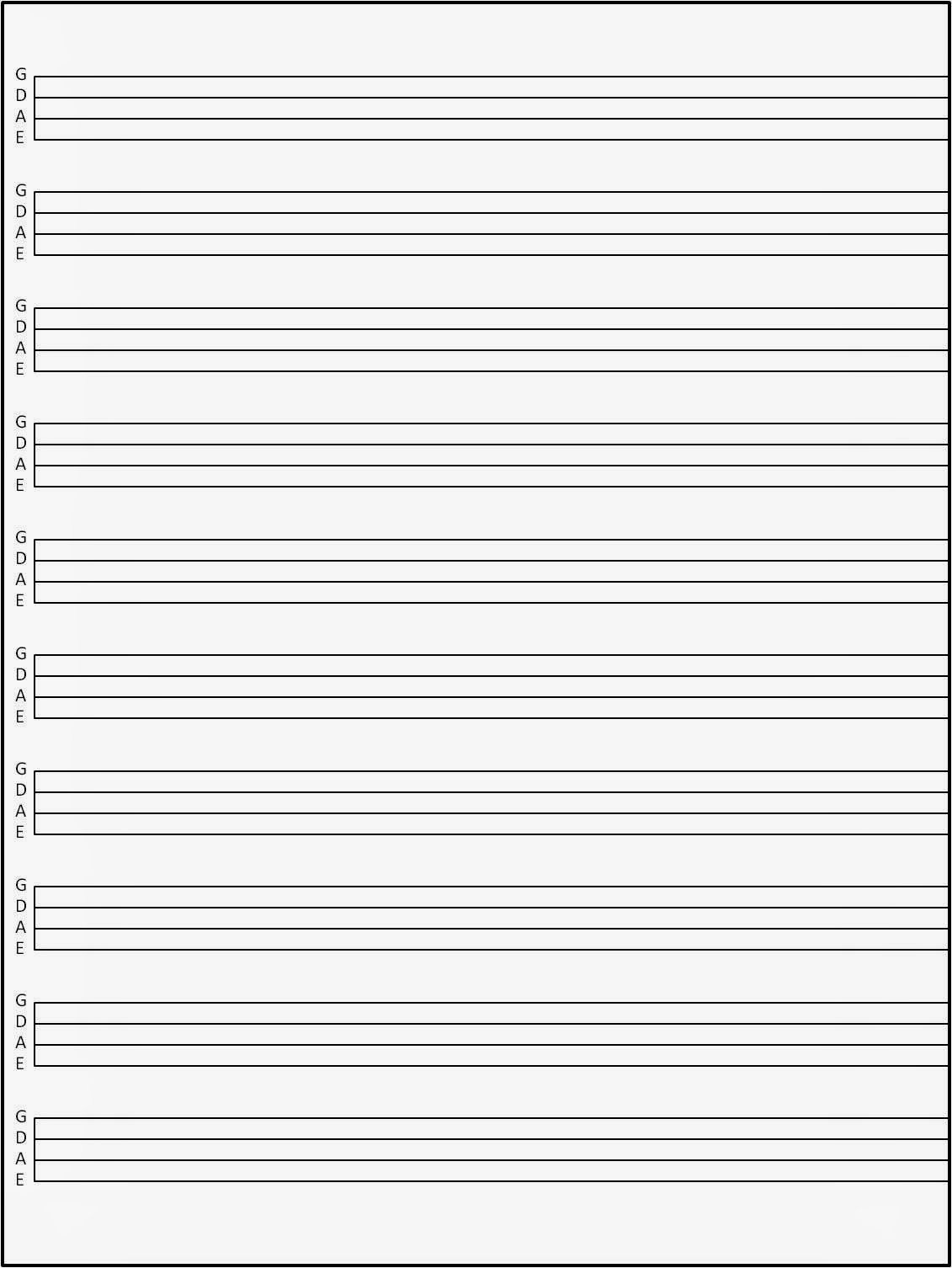 Free Printable Guitar Tab Paper Printable Templates