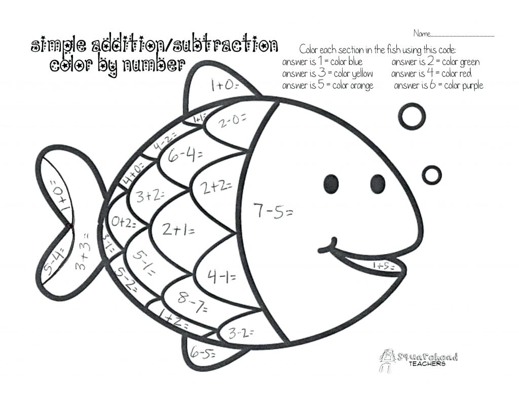Math Coloring Worksheet First Grade Math Coloring Worksheet First Grade