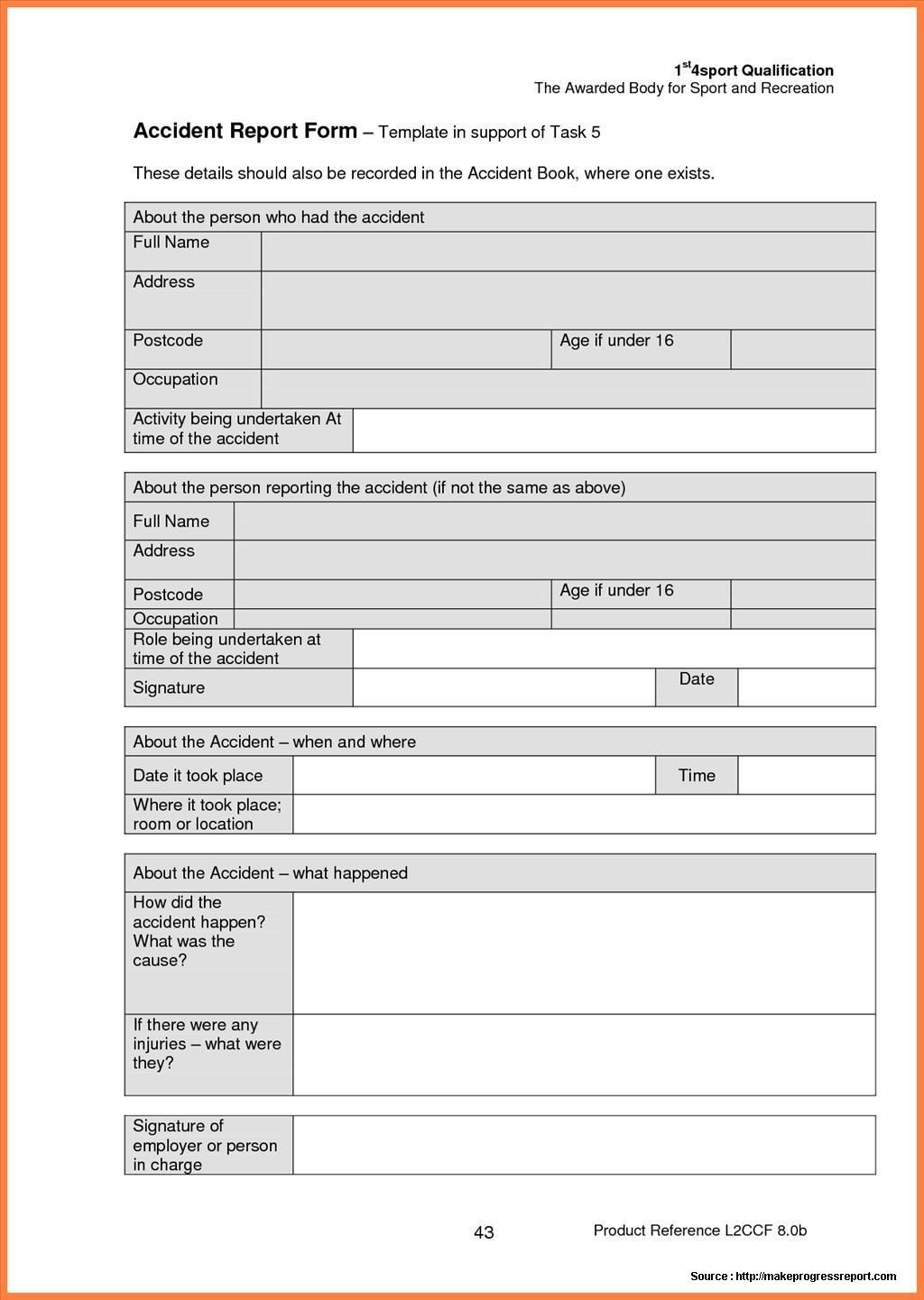 Free Printable Incident Report Form Free Printable