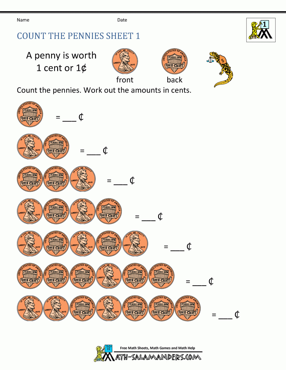 Free Printable Worksheets For 1St Grade Free Printable