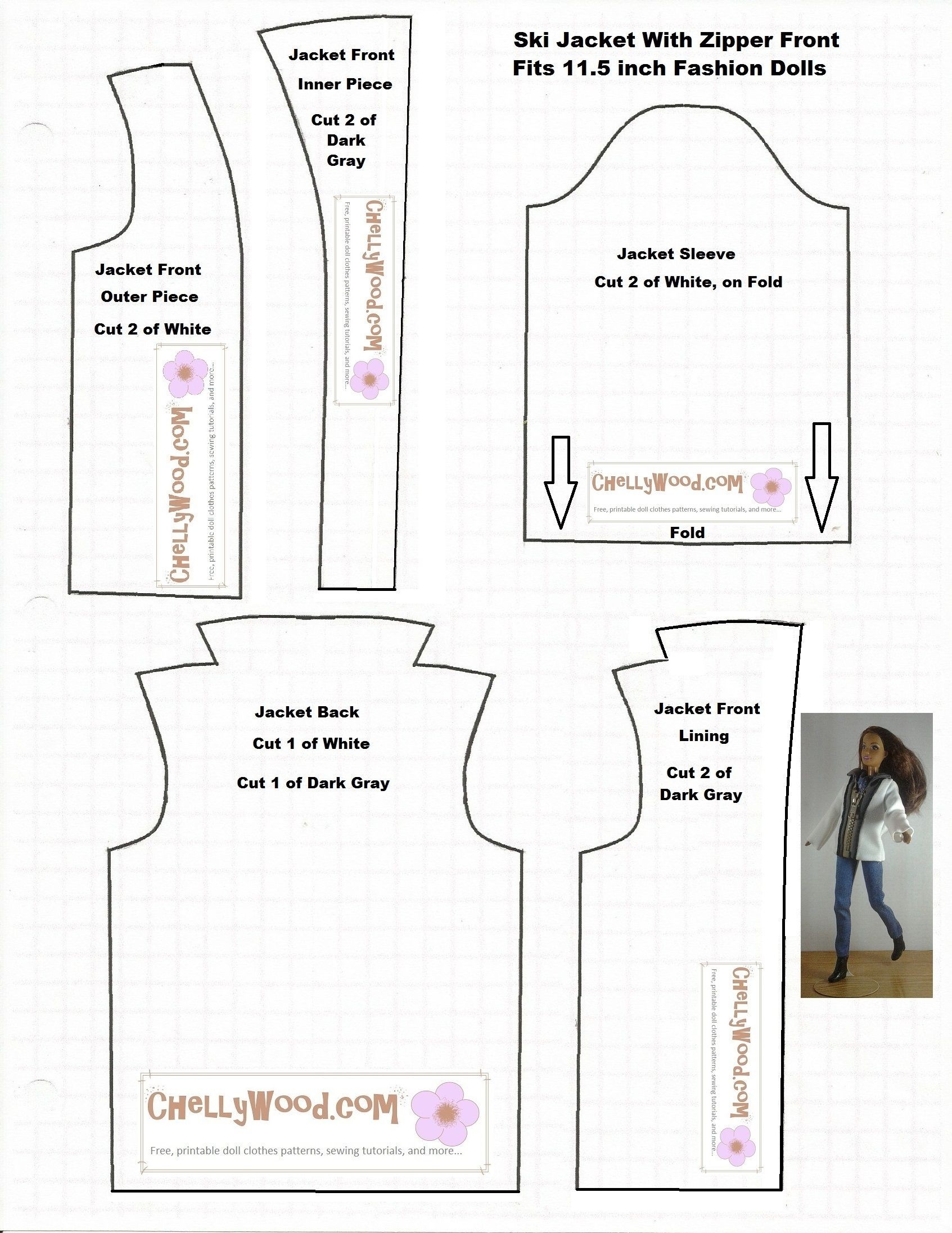 Free Printable Doll Clothes Patterns For 18 Inch Dolls Free Printable