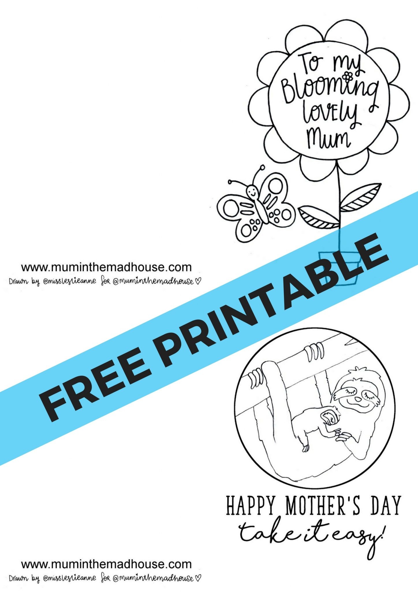 Free Printable Mothers Day Cards To Color Free Printable