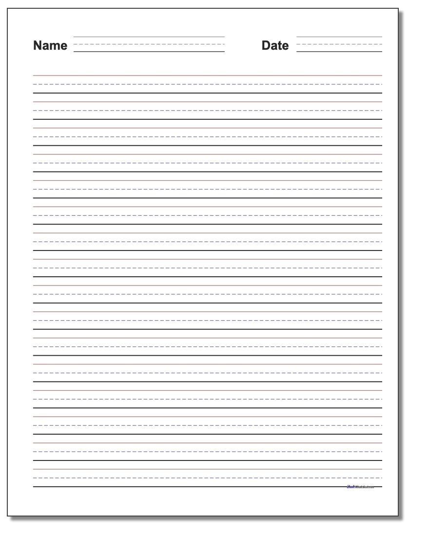 Free Printable Writing Paper With Picture Box Free Printable