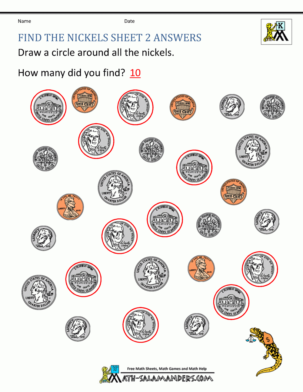 Free Printable Money Worksheets For Kindergarten Free Printable