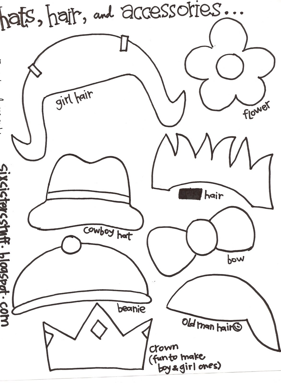 Make Your Own Monster Puppets Printable Pattern Six Sisters Stuff
