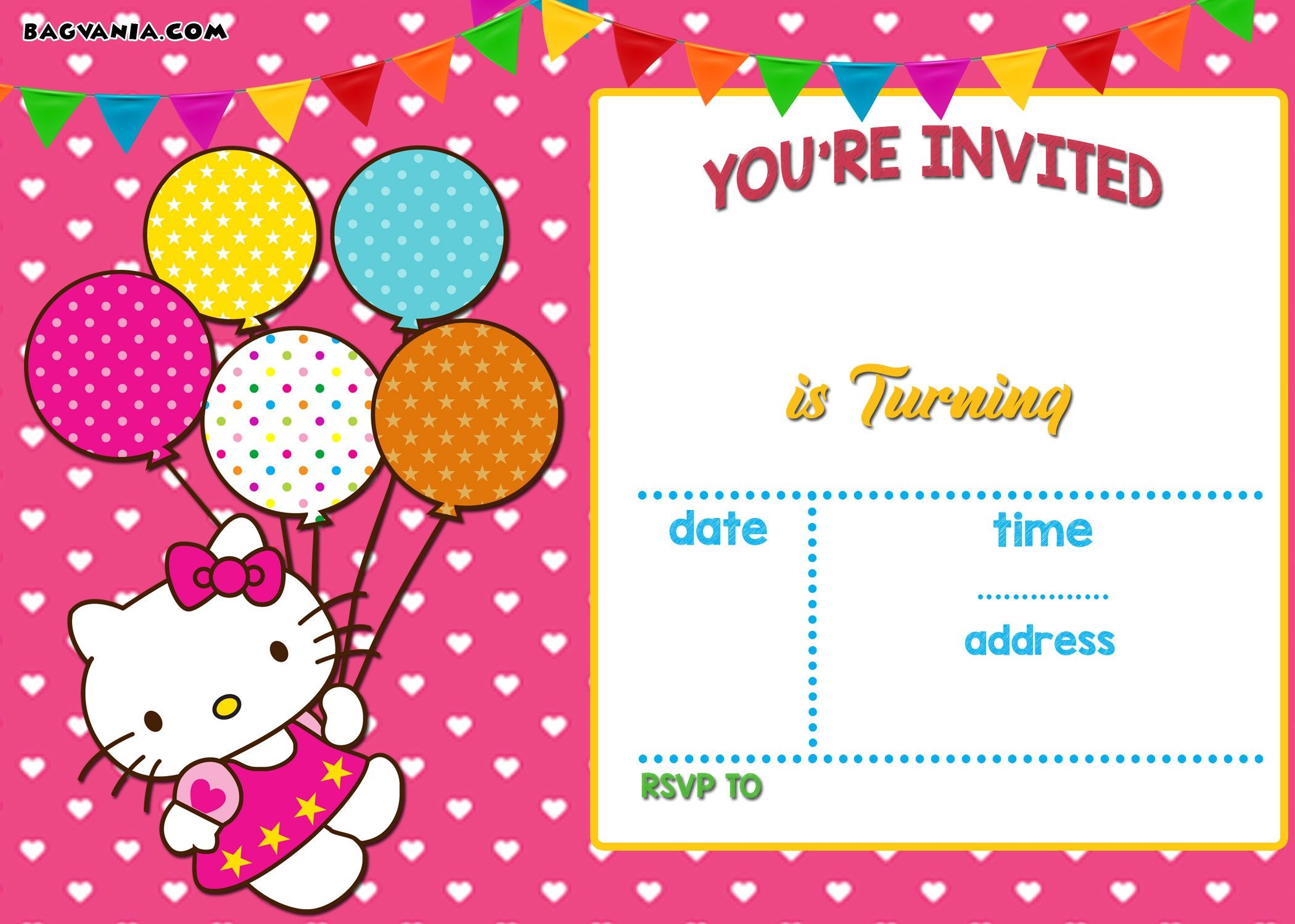 Free Printable Kitten Birthday Invitations Free Printable