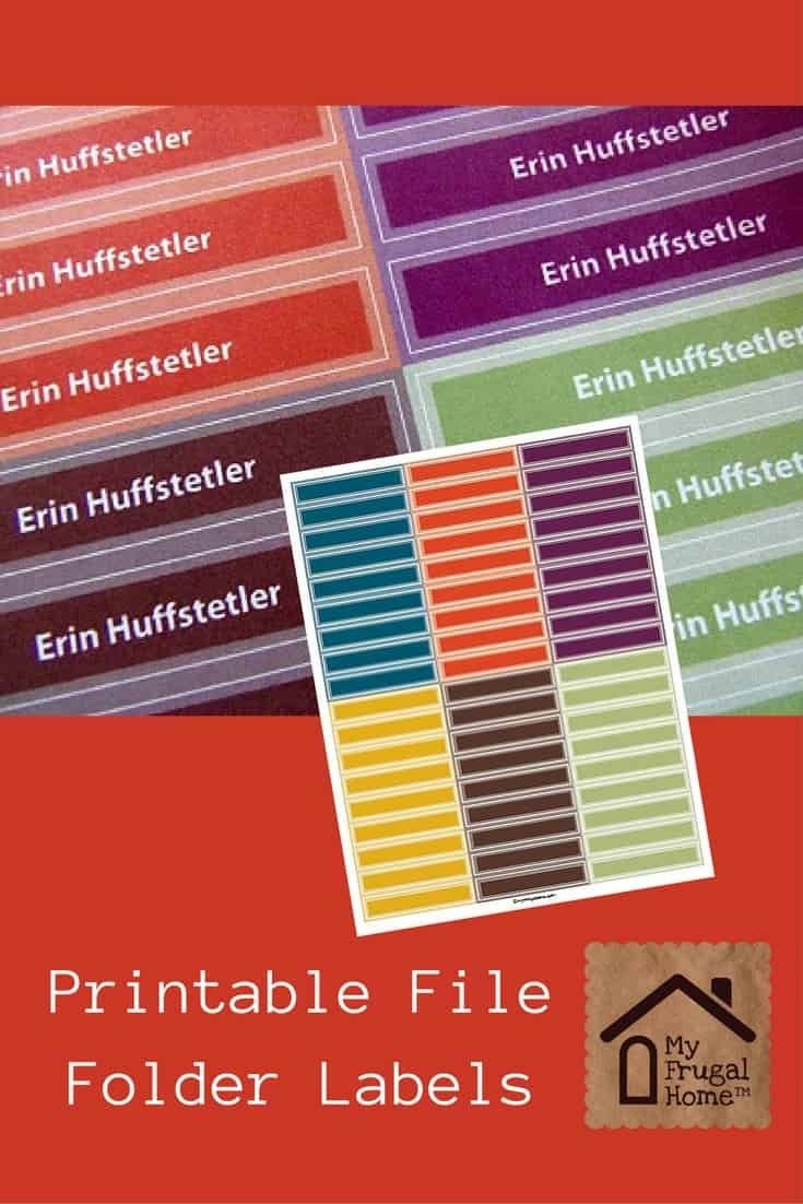 Printable File Folder Labels In 2019 For My Clean Slate Project 