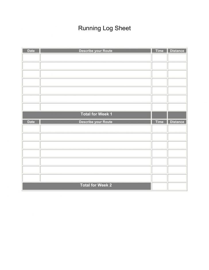 Free 9 Sample Running Log Templates In Pdf