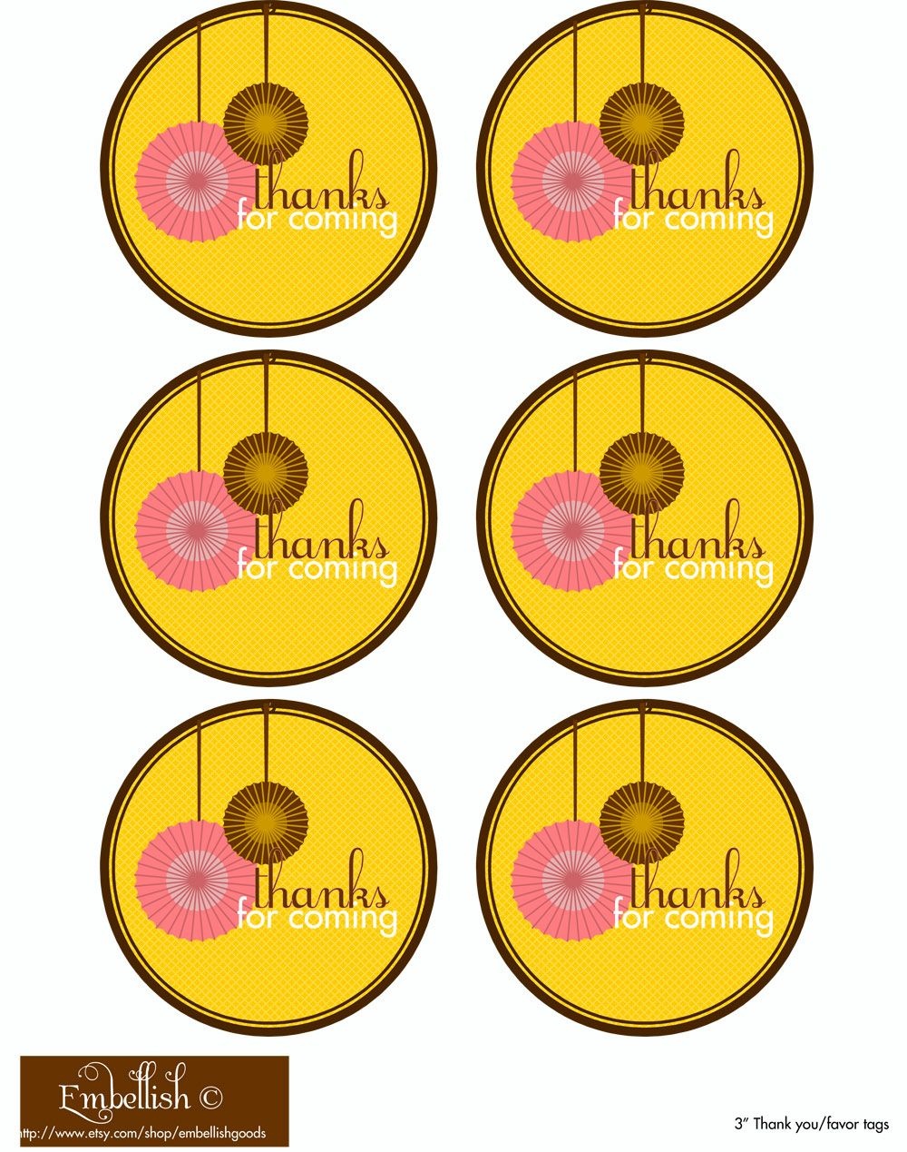 Birthday Party Favor Tags Printable Free Free Printable